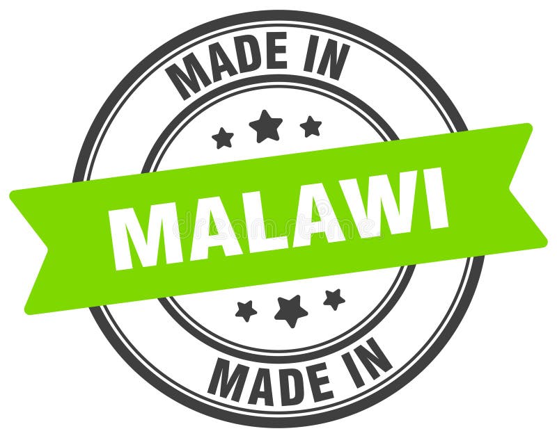 Made in Malawi Round Sign. Made in Malawi Stamp Stock Vector - Illustration of badge, green ...