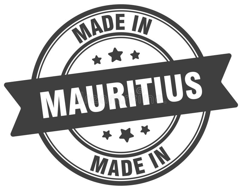 Made in Mauritius Round Sign. Made in Mauritius Stamp Stock Vector ...