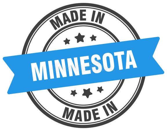 Made in Minnesota Round Sign. Made in Minnesota Stamp Stock Vector ...