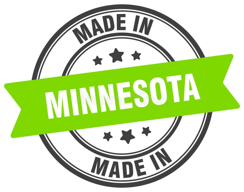 Made in Minnesota Round Sign. Made in Minnesota Stamp Stock Vector ...