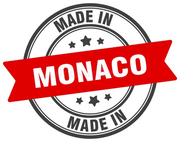 Made in Monaco Round Sign. Made in Monaco Stamp Stock Vector ...