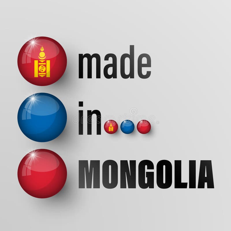 Made in Mongolia Graphic and Label Stock Vector - Illustration of ...