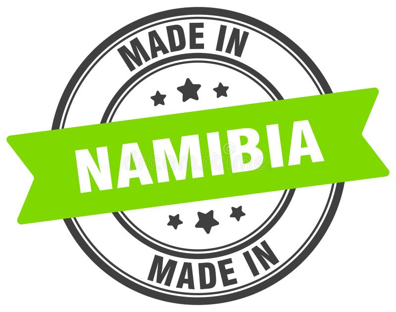 Made in Namibia Round Sign. Made in Namibia Stamp Stock Vector ...