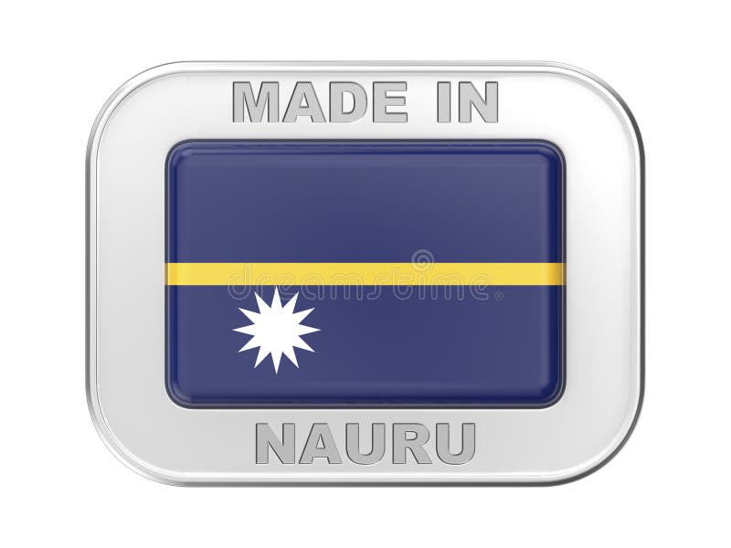 Made in Nauru stock illustration. Illustration of sign - 386149554