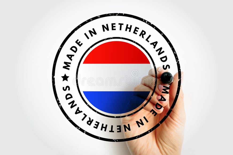 Made in Netherlands Text Emblem Badge, Concept Background Stock Photo ...