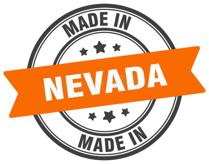 Made in Nevada Round Sign. Made in Nevada Stamp Stock Vector - Illustration of band, industrial ...