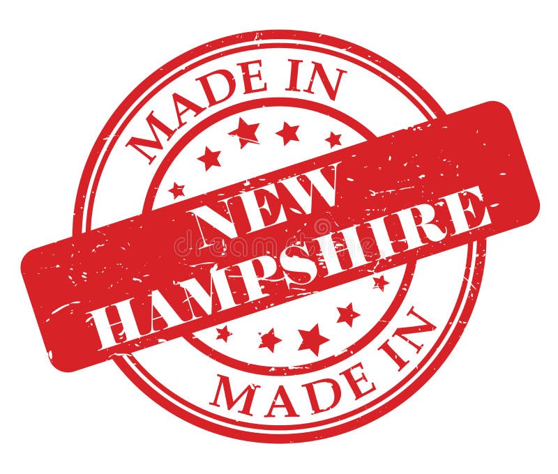 Made In New Hampshire Stamp Stock Vector - Illustration of retro ...