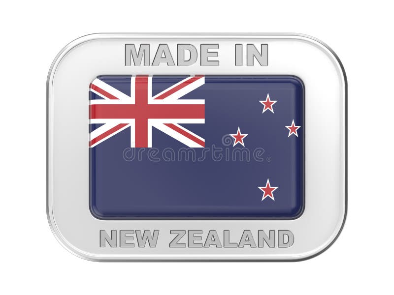 Made in New Zealand stock illustration. Illustration of country - 369465831