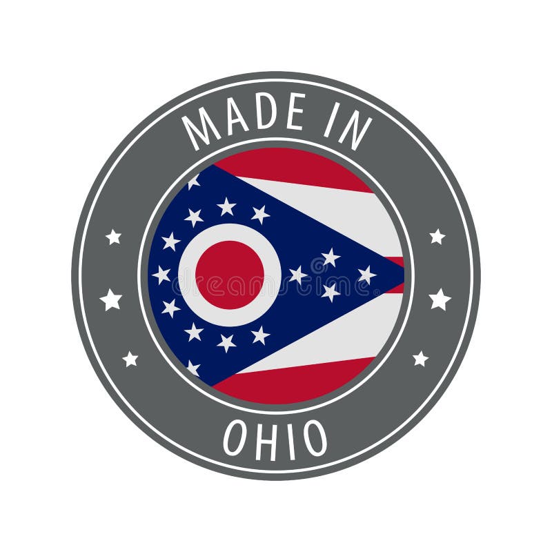 Made in Ohio icon. stock vector. Illustration of customs - 218524677