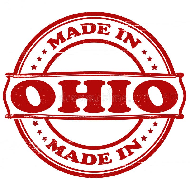 Made in Ohio rubber stamp stock vector. Illustration of circle - 118487459