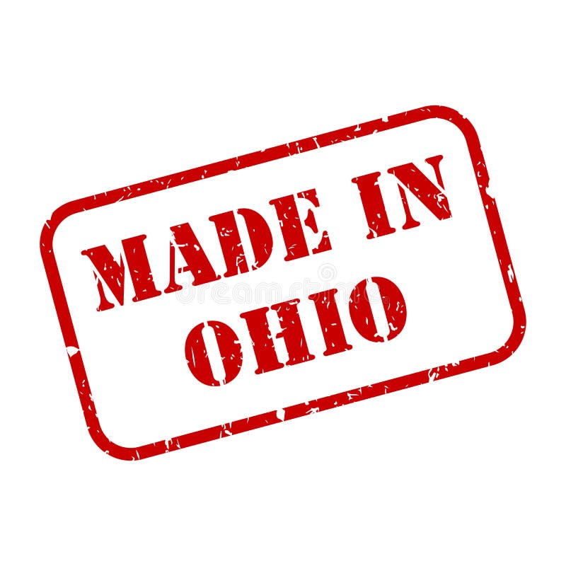 Made in Ohio Stamp Vector stock vector. Illustration of stamp - 198360530