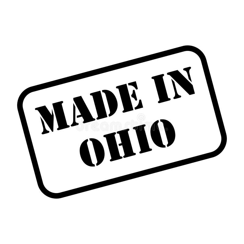 Made in Ohio Stamp Vector stock vector. Illustration of rubber - 198360541
