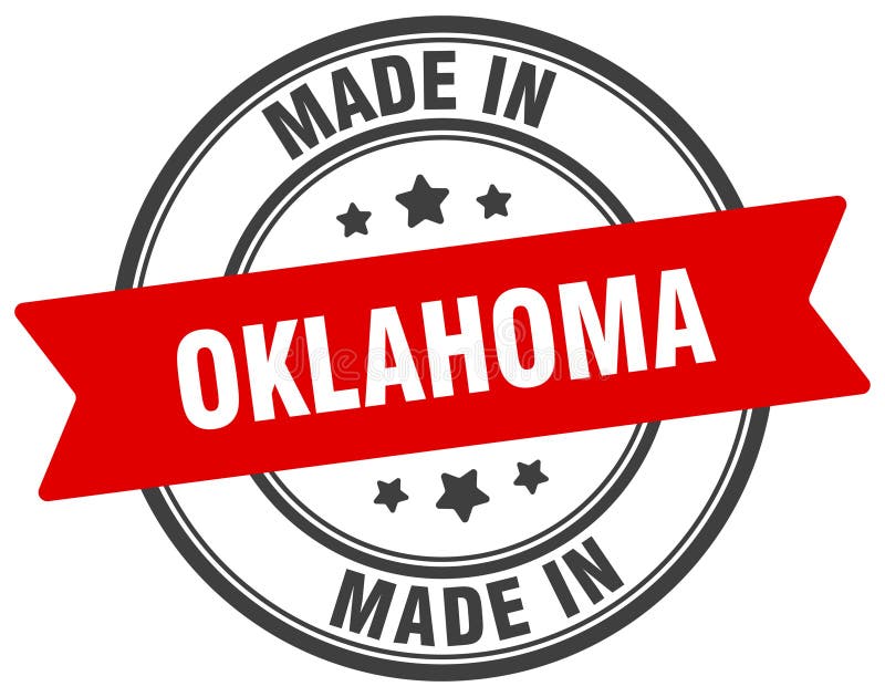 Made in Oklahoma Round Sign. Made in Oklahoma Stamp Stock Vector ...
