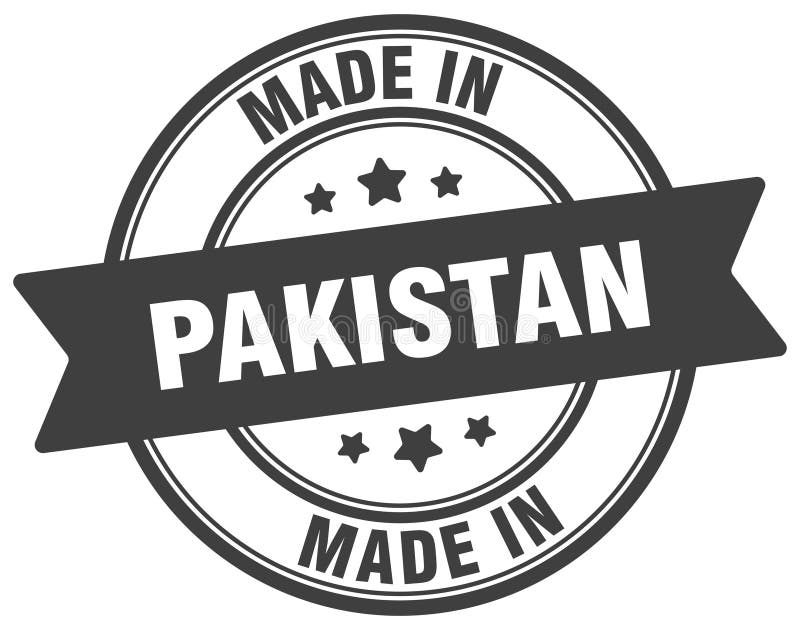 Made in Pakistan Round Sign. Made in Pakistan Stamp Stock Vector ...