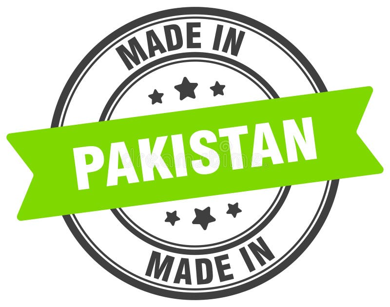 Made in Pakistan Round Sign. Made in Pakistan Stamp Stock Vector ...