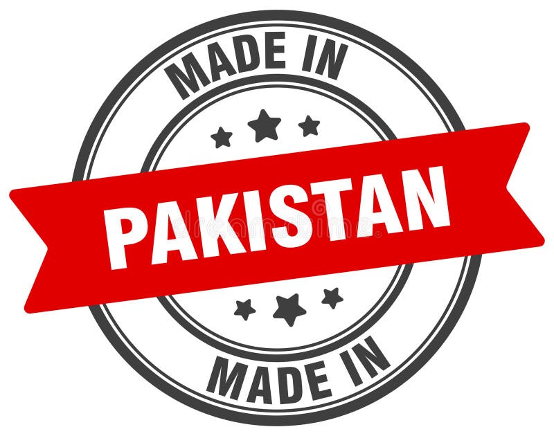 Made in Pakistan Round Sign. Made in Pakistan Stamp Stock Vector ...