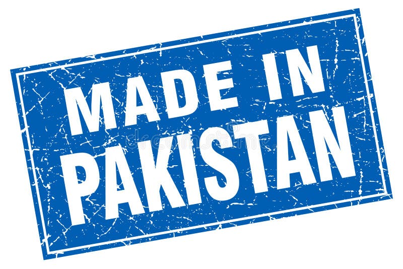 Made in Pakistan stamp stock vector. Illustration of sticker - 124944660