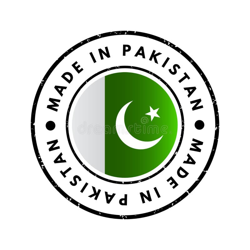 Made in Pakistan Text Emblem Stamp, Concept Background Stock ...