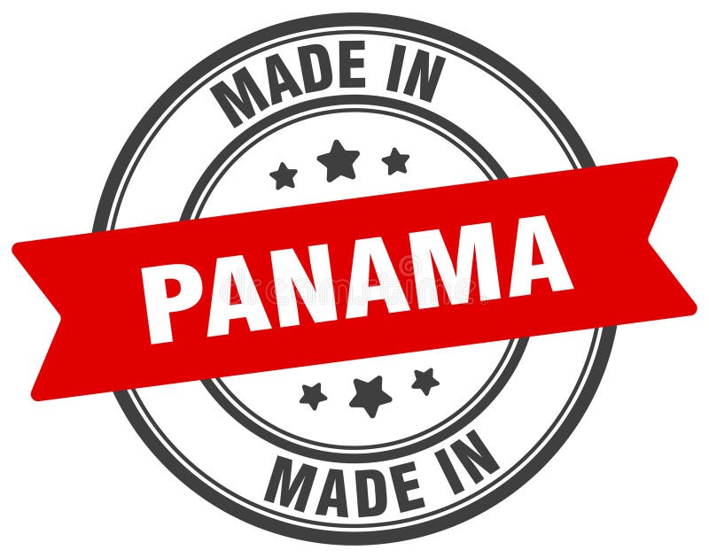 Made in Panama Round Sign. Made in Panama Stamp Stock Vector ...