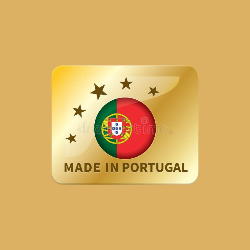Made in Portugal Label. Vector Illustration Decorative Design Stock ...