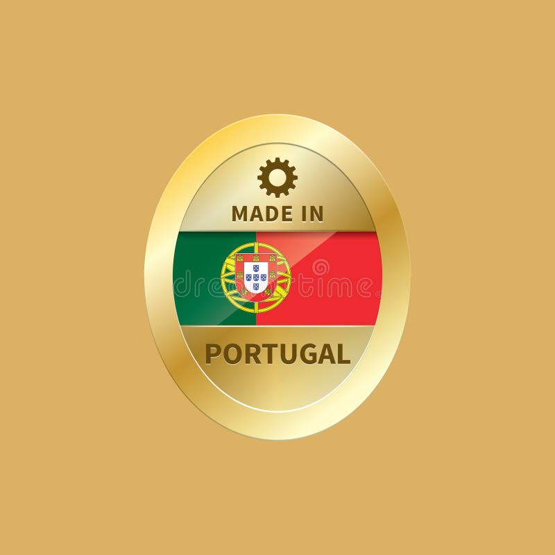 Made in Portugal Label. Vector Illustration Decorative Design Stock ...