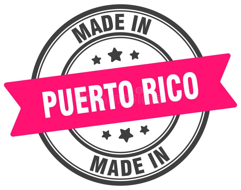 Made in Puerto Rico Rundschild. Made in Puerto Rico Stempel Vektor ...