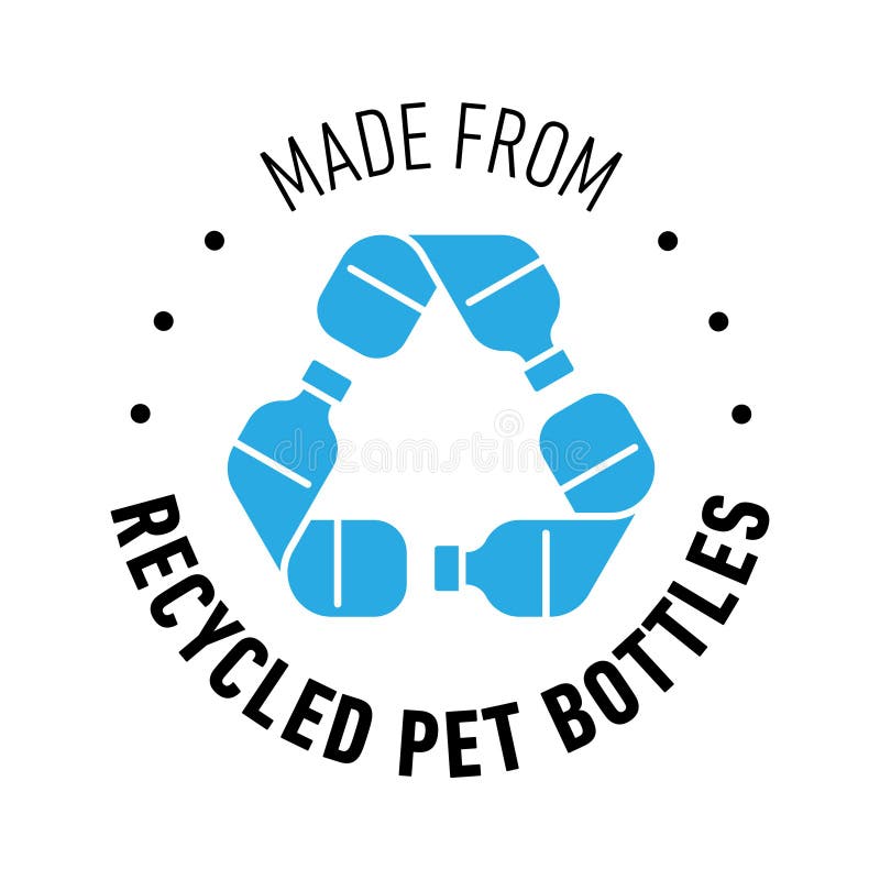 Made with 100 Recycled Materials Vector Icon Logo Badge Stock Vector ...