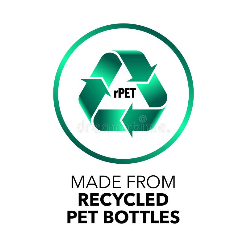 Made with 100 Recycled Materials Vector Icon Logo Badge Stock Vector ...