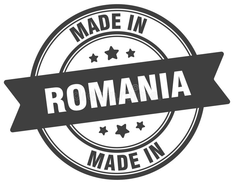 Made in Romania Round Sign. Made in Romania Stamp Stock Vector ...
