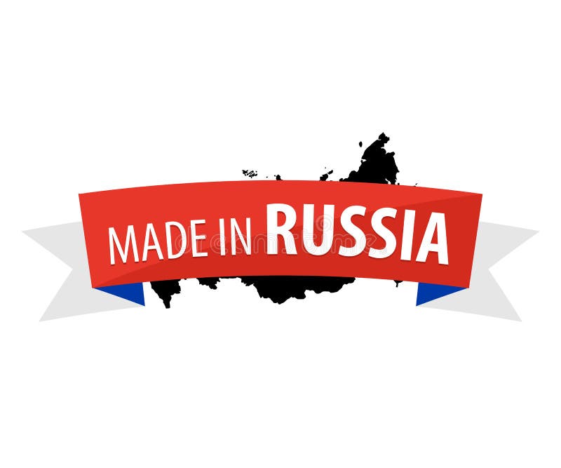 Made in Russia banner stock vector. Illustration of russia - 98299612