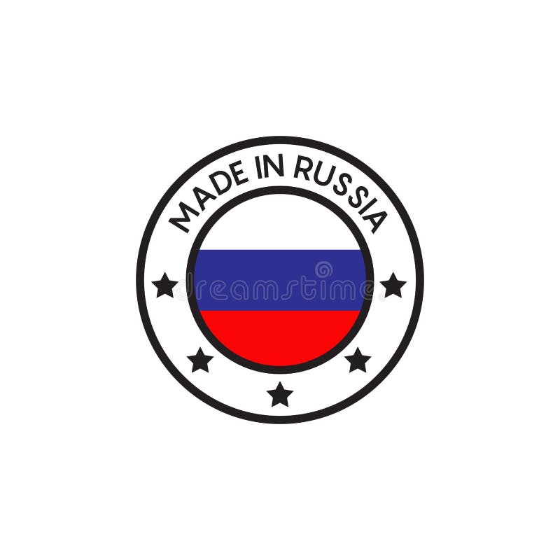 Made in Russia Logo Design Template Stock Vector - Illustration of ...