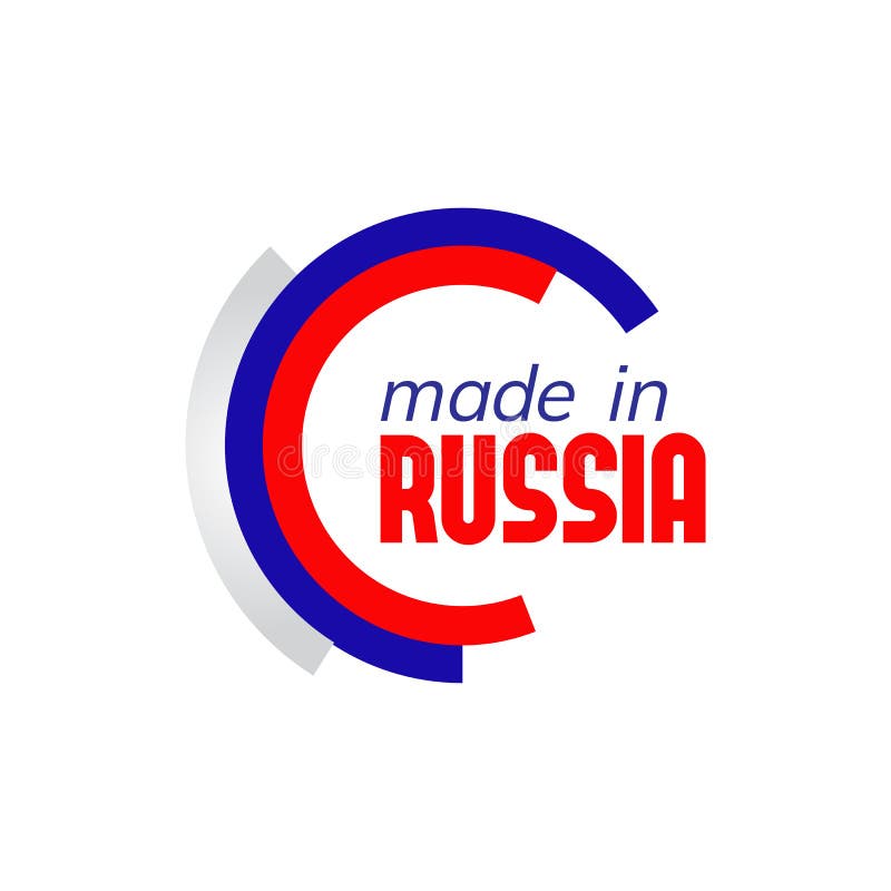 Made in Russia Logo Design Template Stock Vector - Illustration of ...