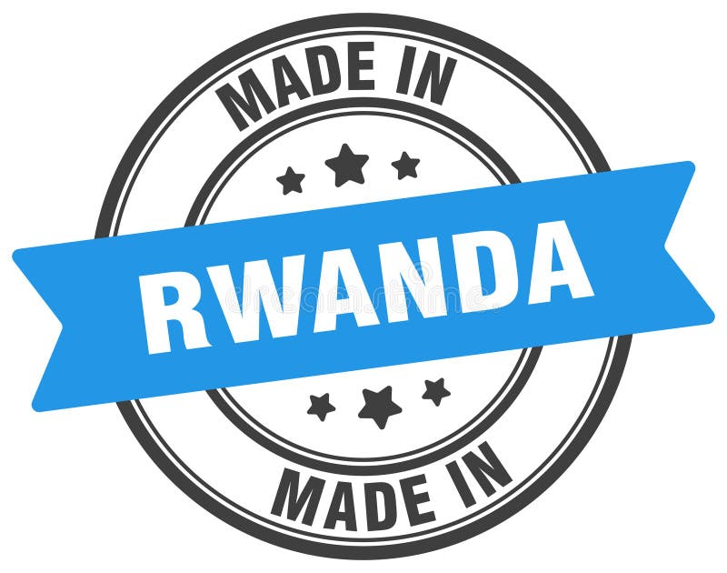 Made in Rwanda Round Sign. Made in Rwanda Stamp Stock Vector ...
