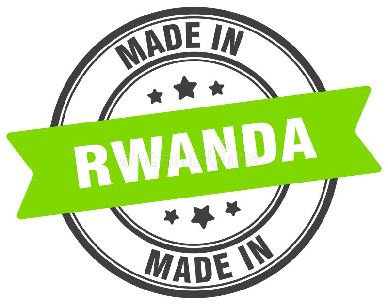 Made in Rwanda Round Sign. Made in Rwanda Stamp Stock Vector ...