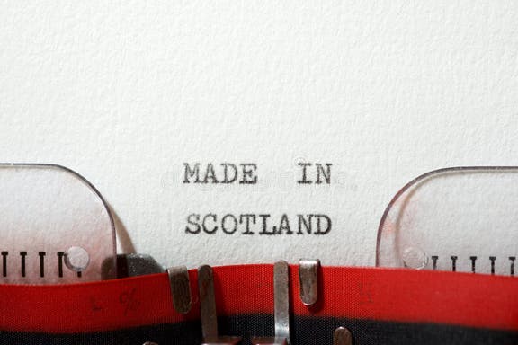 Made in Scotland stock image. Image of copy, page, britain - 233083117