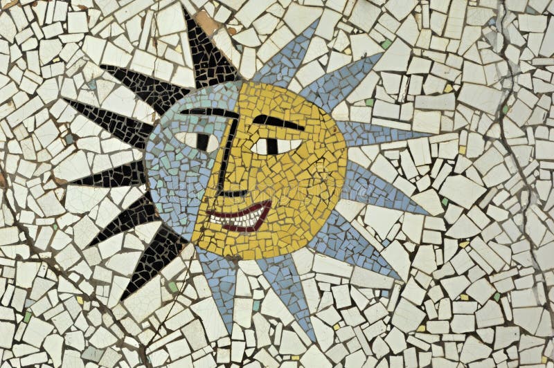 Great tile artwork - sun stock photo. Image of face - 171031750