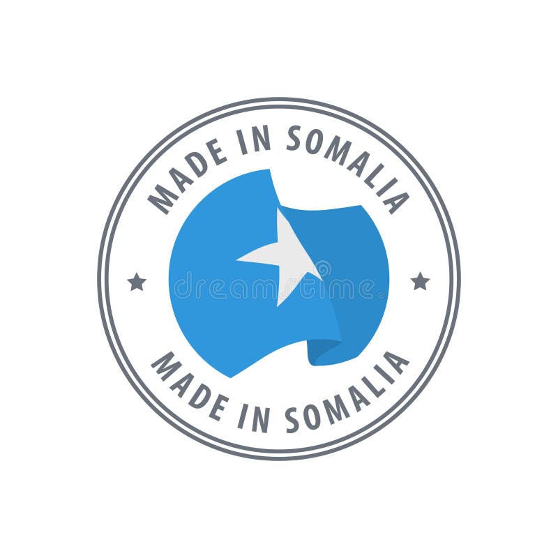 Made in Somalia Stamp, Sticker. Vector Illustration Stock Illustration ...