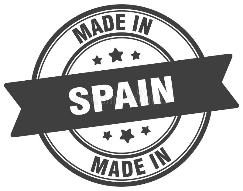 Made in Spain Round Sign. Made in Spain Stamp Stock Vector ...