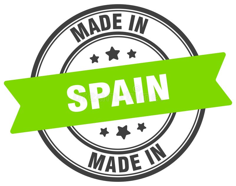 Made in Spain Round Sign. Made in Spain Stamp Stock Vector ...