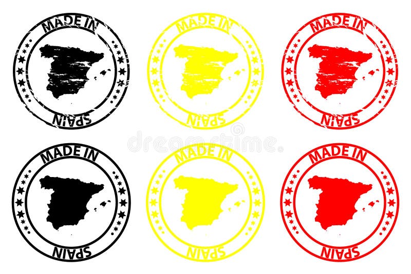 Spain rubber stamp stock vector. Illustration of badge - 132533932