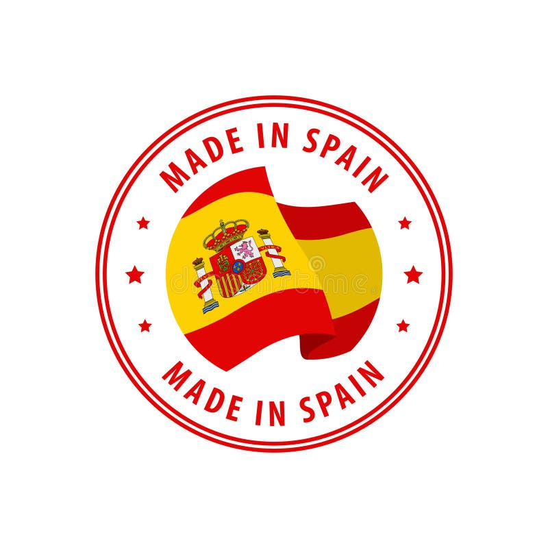 Made in Spain Stamp, Sticker. Vector Illustration Stock Illustration ...