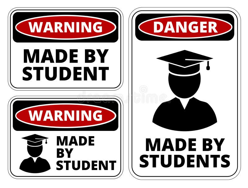 Made by student stock vector. Illustration of novice - 57786921