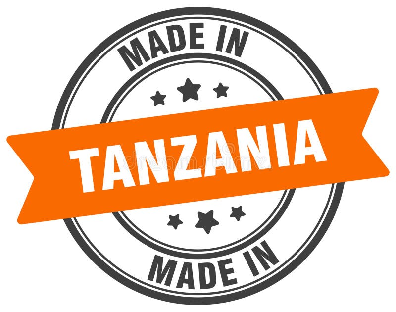 Made in Tanzania Round Sign. Made in Tanzania Stamp Stock Vector ...