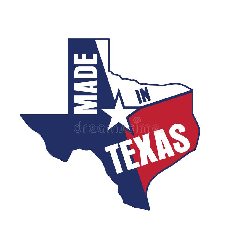 Lone Star Texas State Map Symbol Icon Logo Stock Vector - Illustration ...