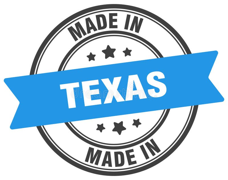 Made in Texas Round Sign. Made in Texas Stamp Stock Vector ...