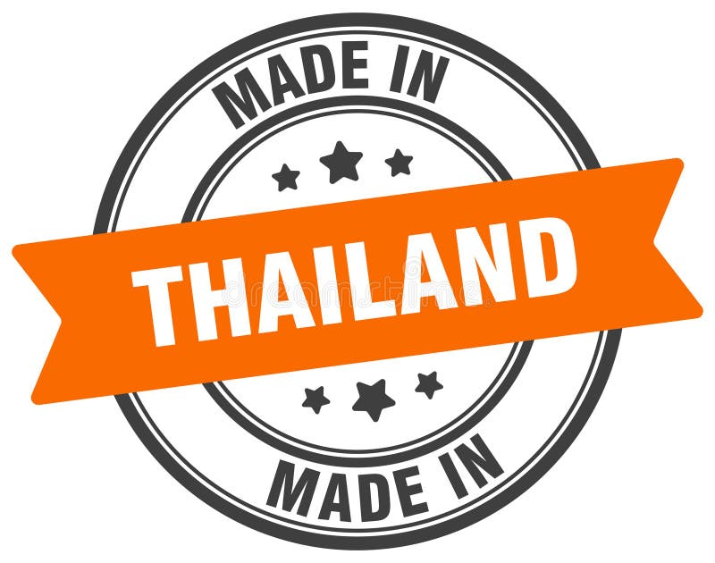 Made in Thailand Round Sign. Made in Thailand Stamp Stock Vector ...