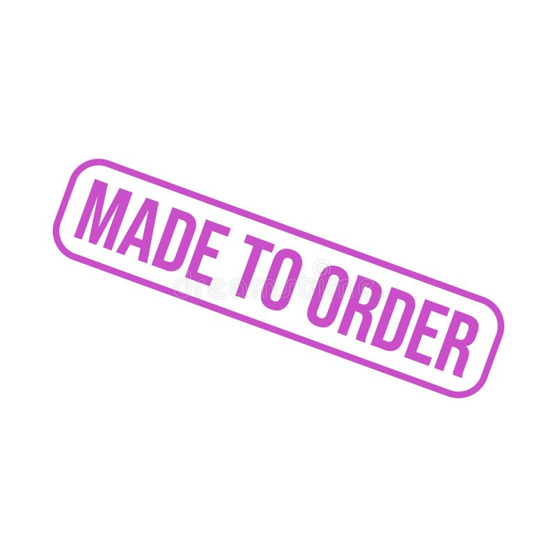 Made To Order Letter Rubber Stamp Template Design Stock Vector ...