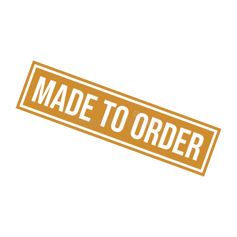 Made To Order Letter Rubber Stamp Template Design Stock Vector ...