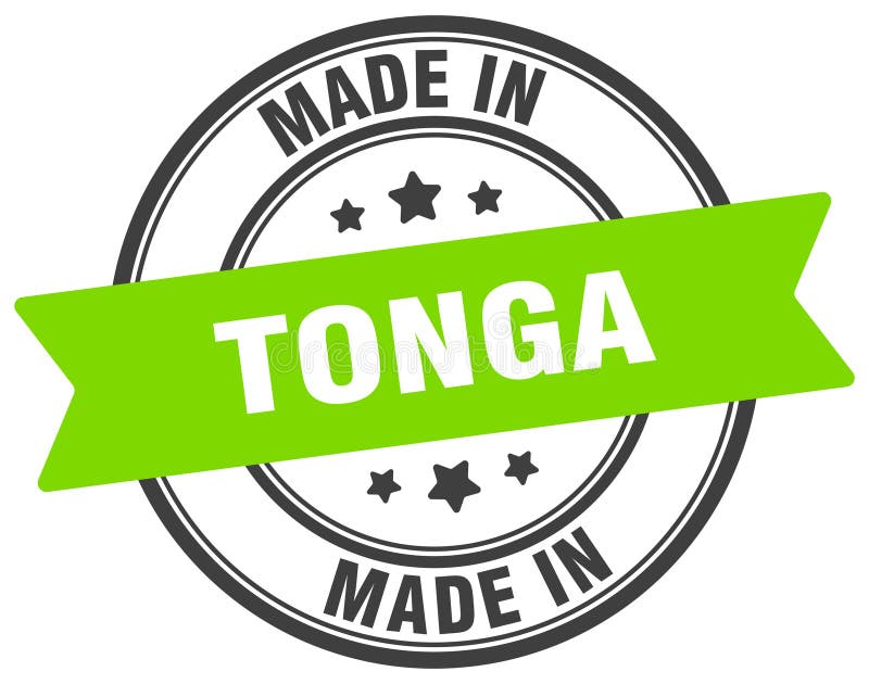 Made in Tonga Round Sign. Made in Tonga Stamp Stock Vector ...