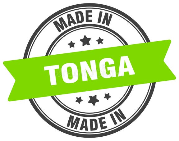 Made in Tonga Round Sign. Made in Tonga Stamp Stock Vector ...